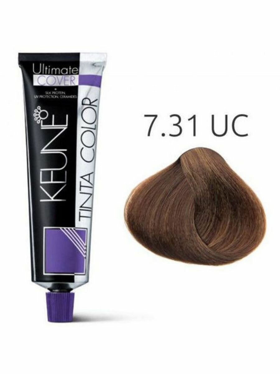 Keune Tinta Color - 7.31 Средний Блонд Золотистый Стойкая краска для волос