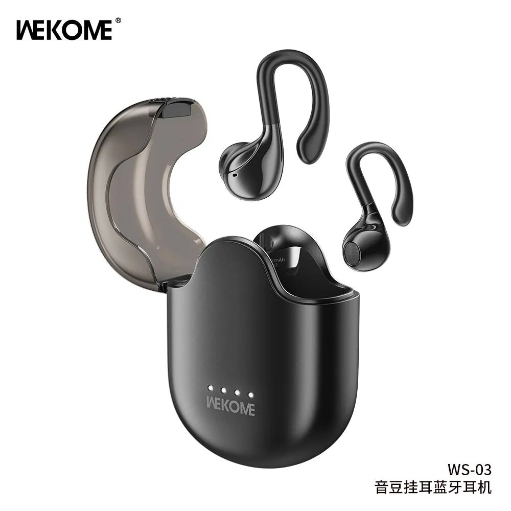 Wekome Наушники беспроводные с микрофоном, Bluetooth, черный