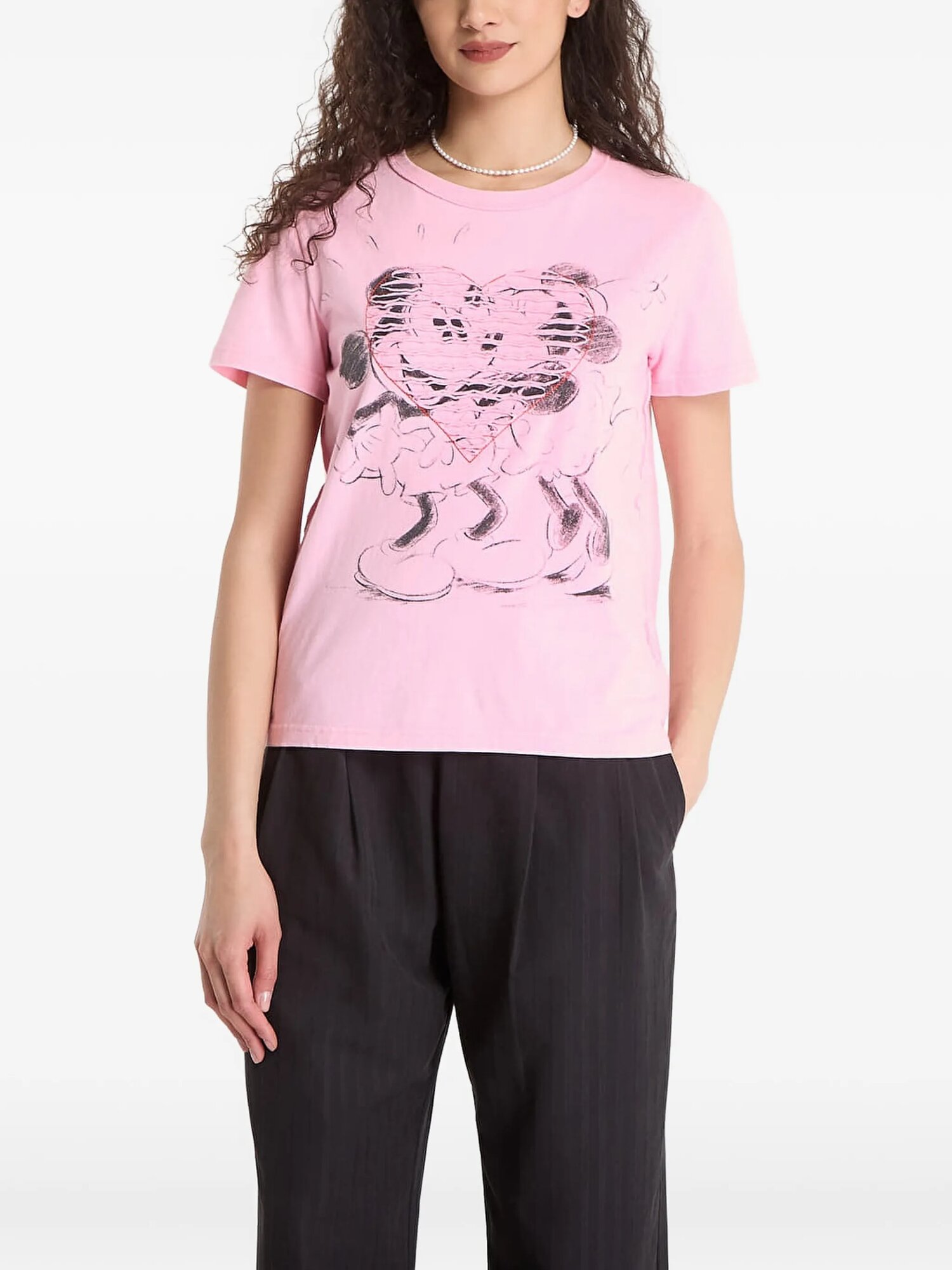 Футболка Heart-print short-sleeve T-shirt