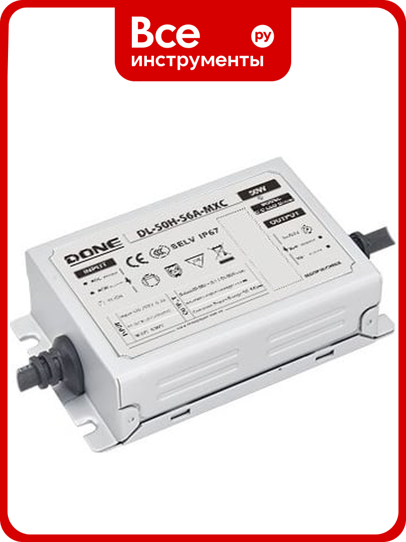 LED-драйвер Fibox DL-50H-72A-MXC AC-DC Done Electronic Т03759629