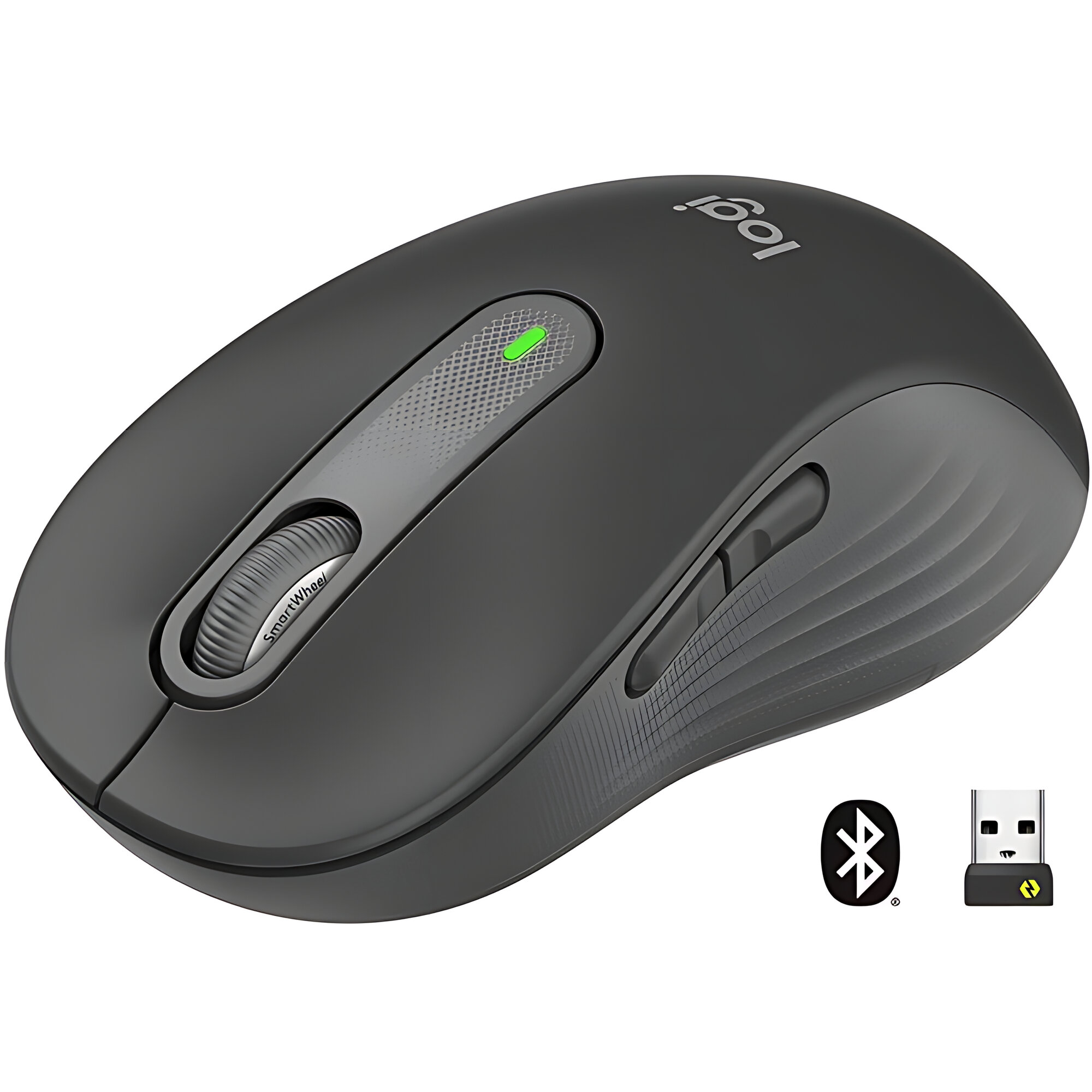 Мышь беспроводная Logitech Signature M650 L Graphite, 4000 dpi, Bluetooth, USB