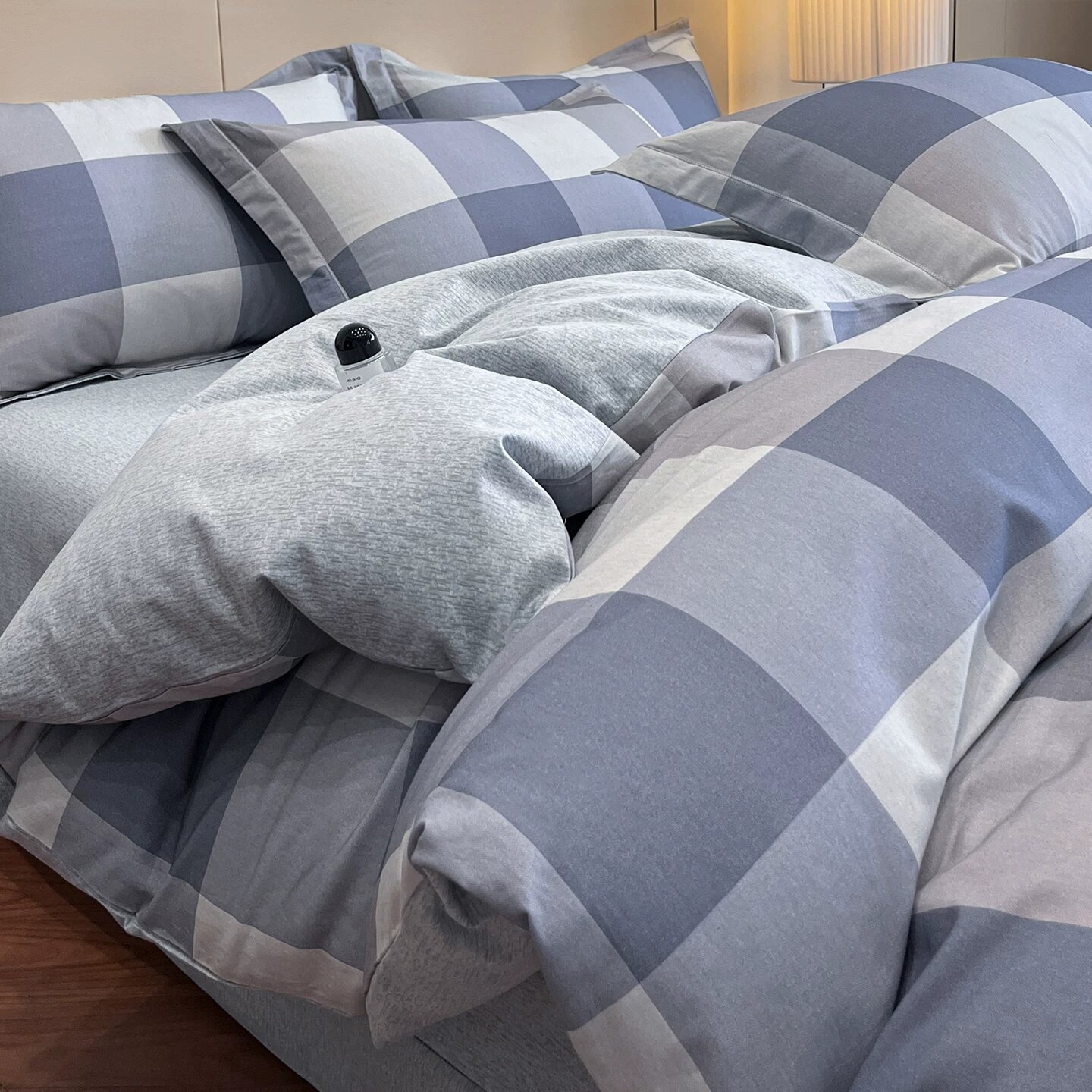 Комплект постельного белья Herrani Home Textiles 2025: новый, из 100% утолщенного хлопка с начесом, четырехкомплектный,