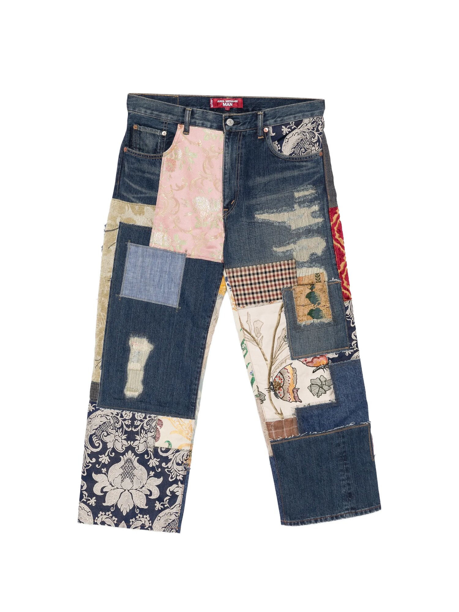 Джинсы Patchwork distressed jeans 