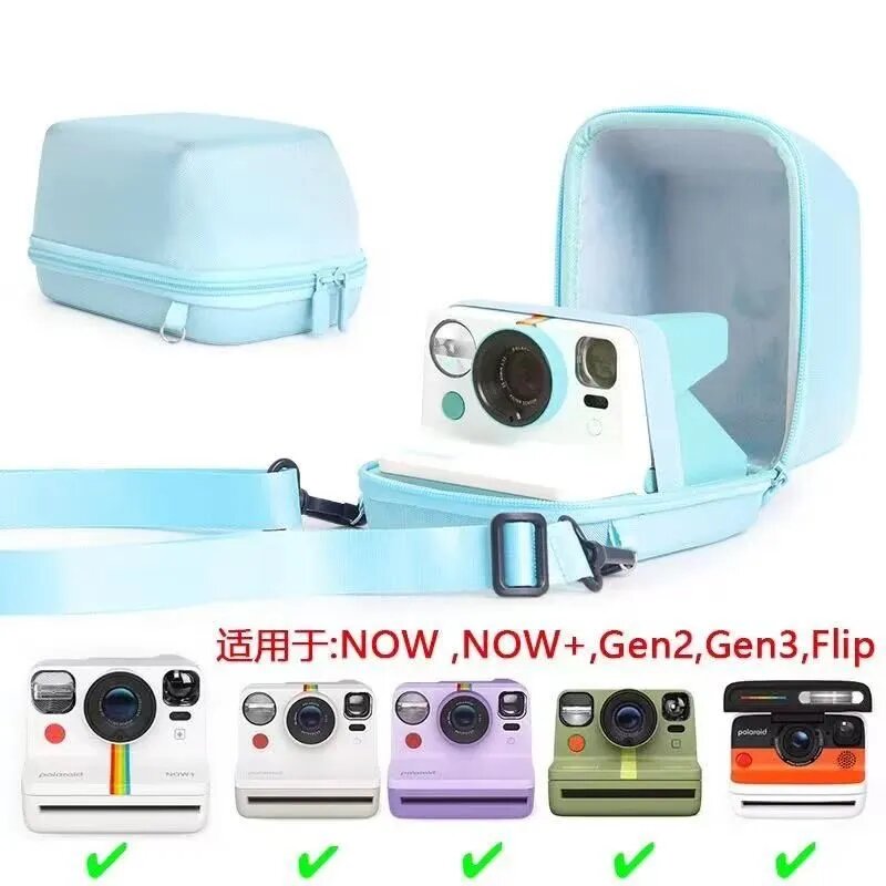 Синий Чехол для фотоаппарата instant Polaroid Now /Now+ Gen2/Gen3