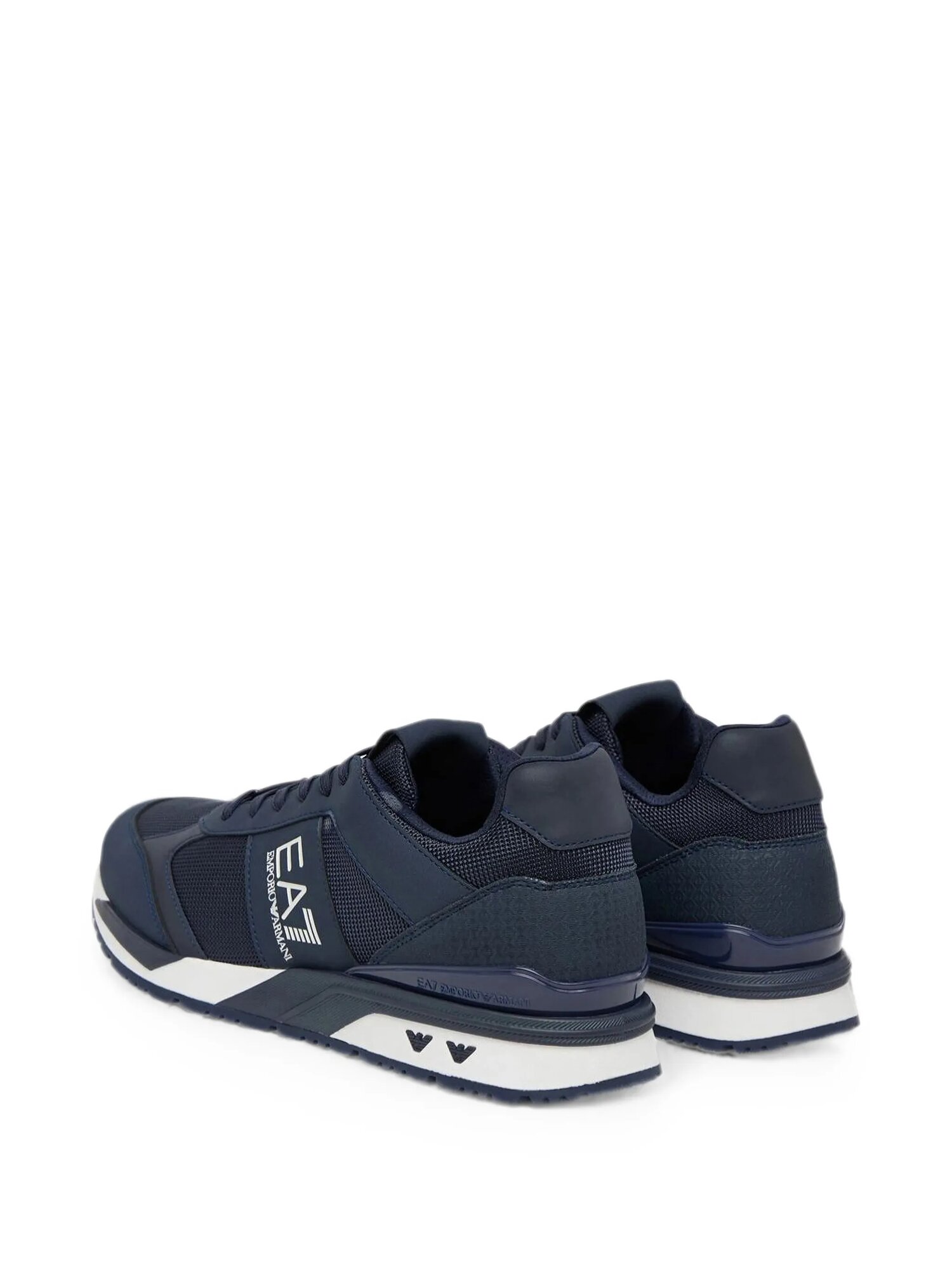 Кроссовки EA7 EMPORIO ARMANI Logo-print panelled sneakers, размер 10.5 — фото 1