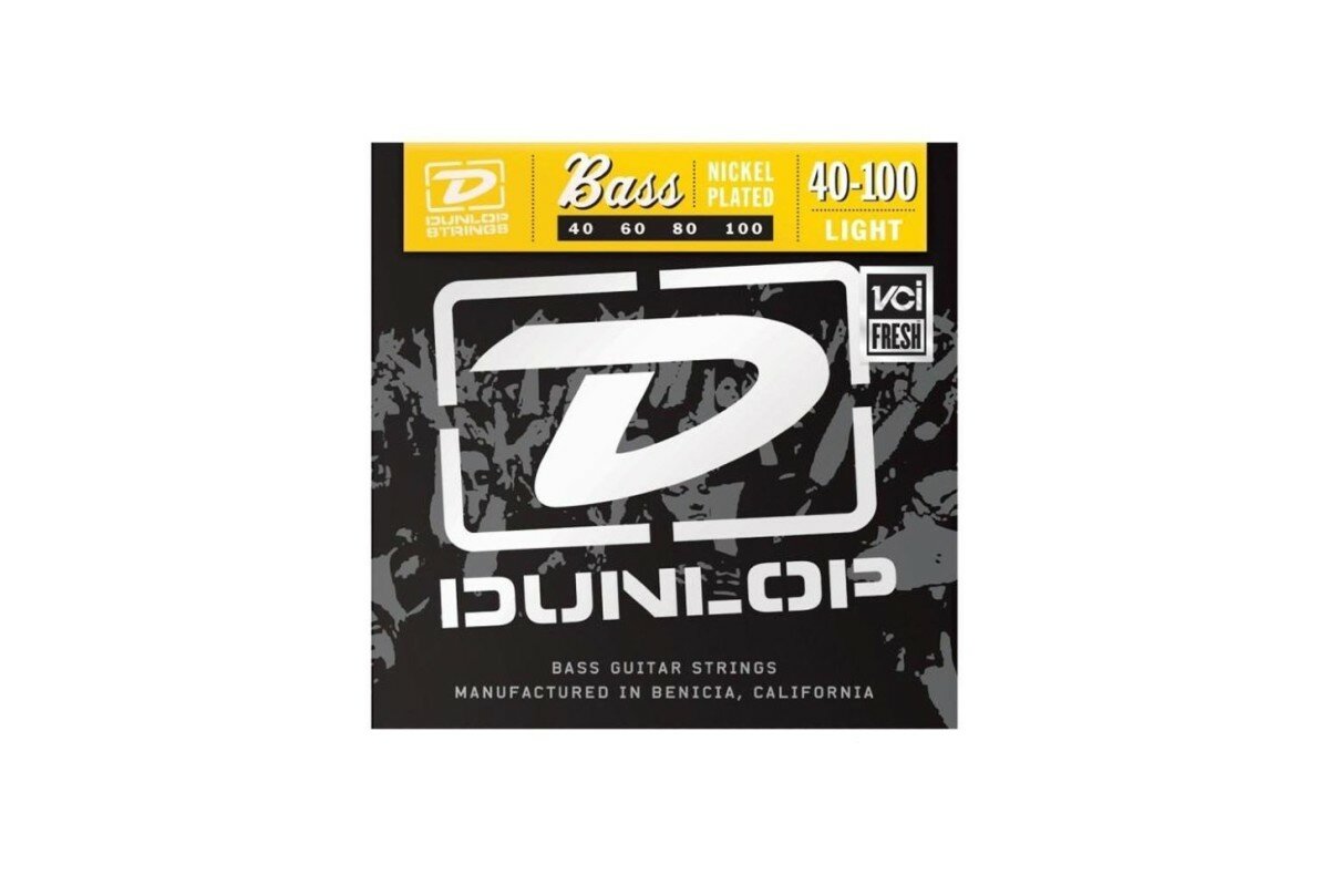 Dunlop DBN Nickel Plated Steel Bass Light 40-100 струны для бас-гитары, 40-100