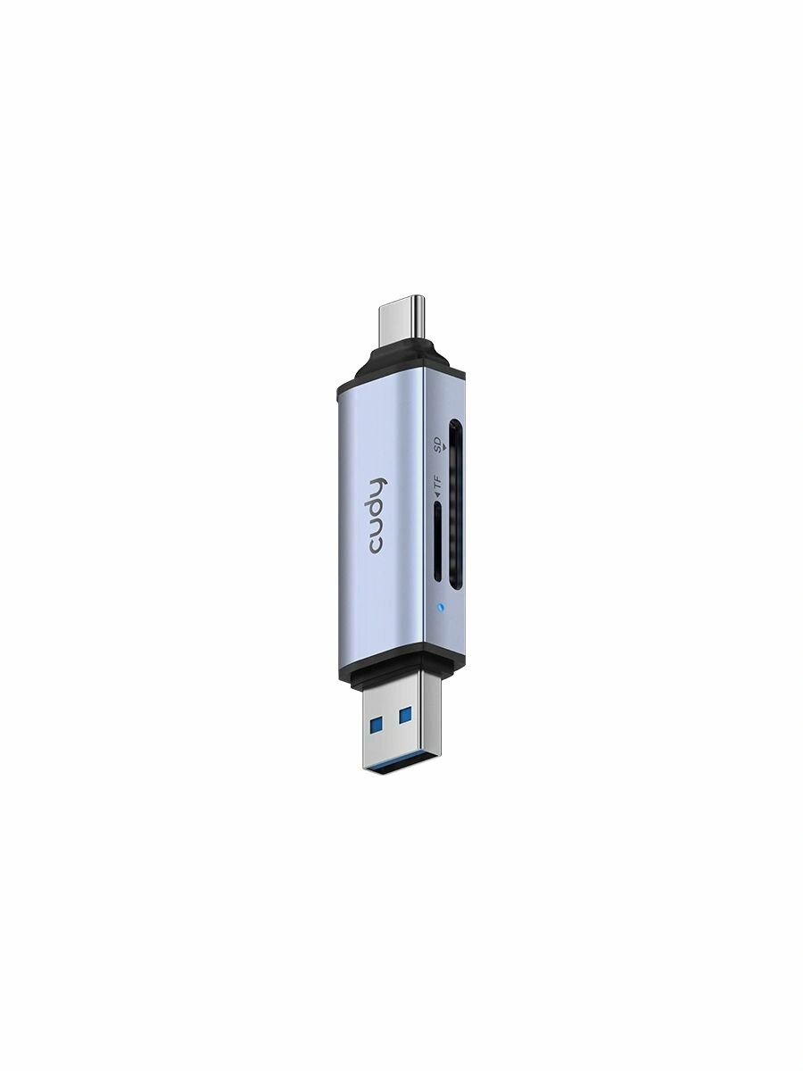 Разветвитель USB 3.2 Cudy UH200 2порт. серебристый