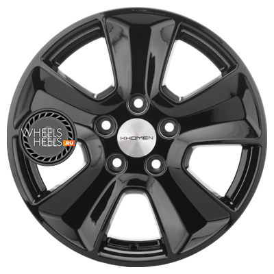 Диск автомобильный литой Khomen Wheels KHW1601 (Mitsubishi) 16x6.5 5x114.3 et46 dia67.1 Black