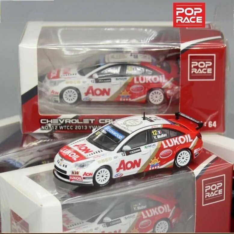 Машинка POP Race 1/64 Racing model 2013 Macau WTCC Cruze for Chevrolet Die-cast Alloy Car Model Toy Gift
