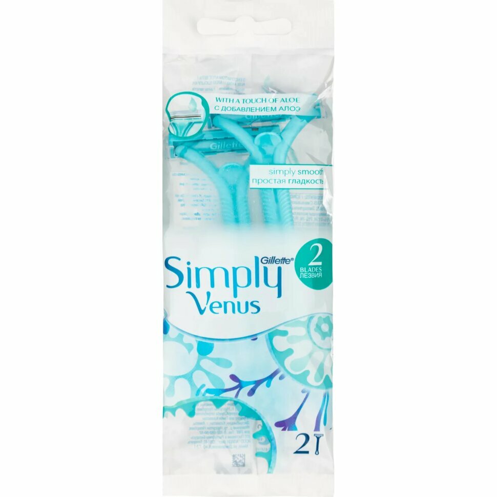 Бритва одноразовая Gillette Simply Venus 2 2шт, 1990060
