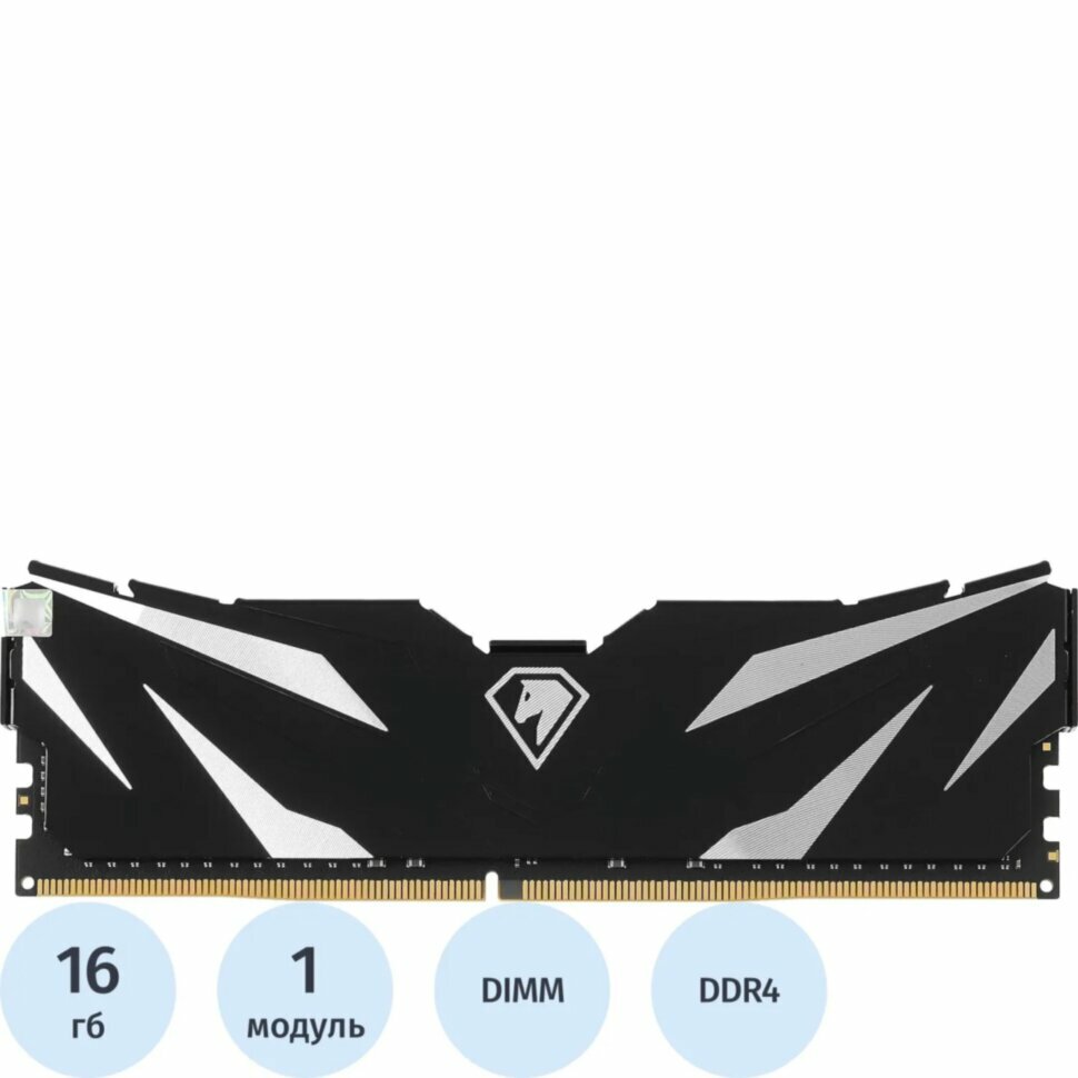 Модуль памяти Netac Shadow II 16GB DIMM DDR4 3200Мгц (NTSWD4P32SP-16K), 2267054
