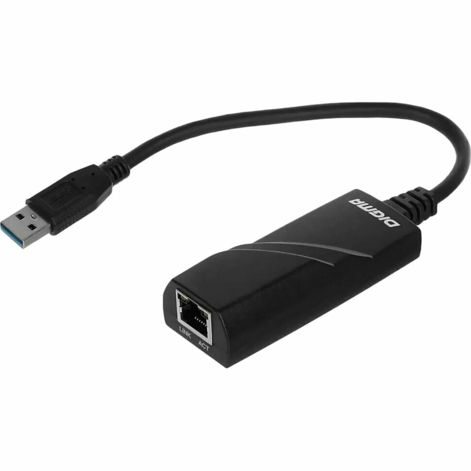 Сетевой адаптер Gigabit Ethernet Digma D-USB3-LAN1000 USB 3.0, 2123069