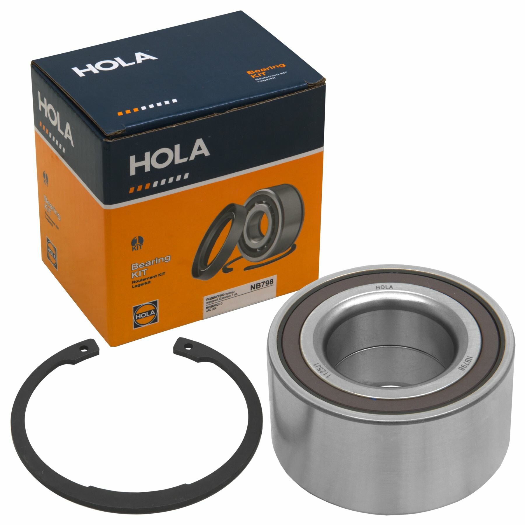 Подшипник ступицы, комплект HOLA NB798 для MOSKVICH 3 , JAC Js4