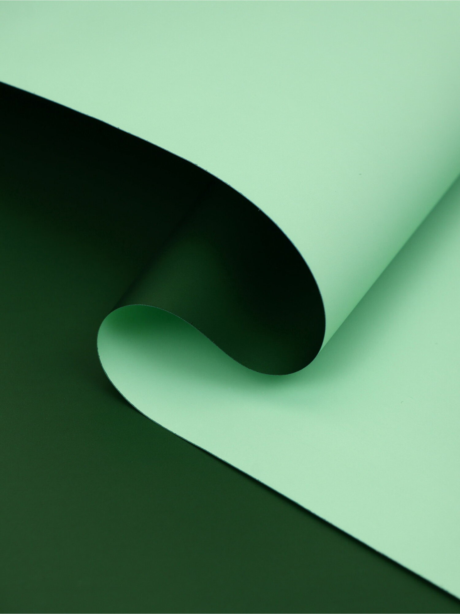 Плёнка для цветов двухцветная, таёжный лес - светло зелёный, 50 см x 10 м +-5%