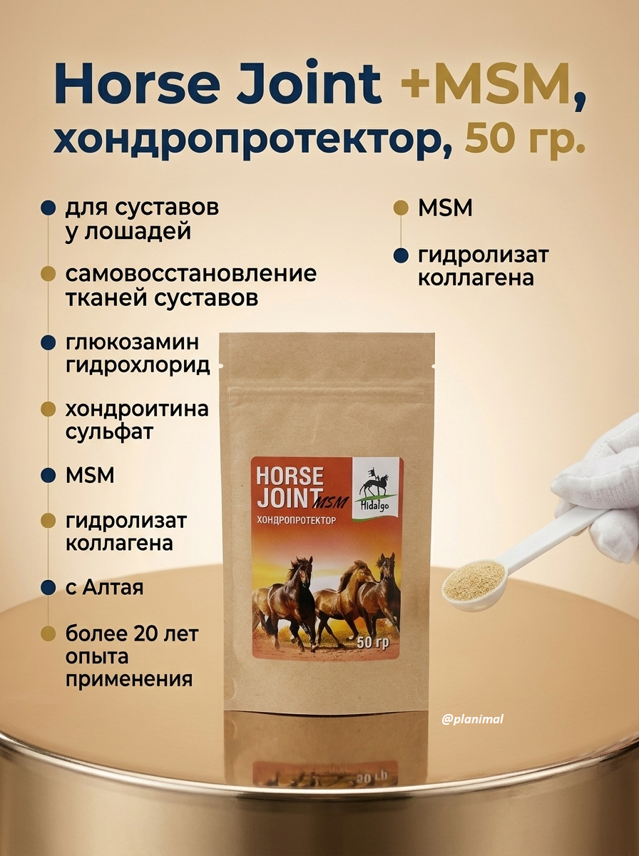 Идальго: Horse Joint +MSM, хондропротектор, зип-пакет 50 гр.