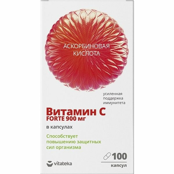 Витамин С 900 Vitateka/Витатека капсулы 1100мг 100шт