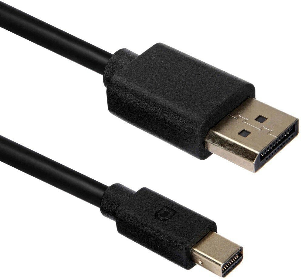 Кабель Mini DisplayPort(20M)-DisplayPort(20M) v1.2 4K, 8K, экранированный, 1.8м, черный ACD (ACD-DDMM2-18B)