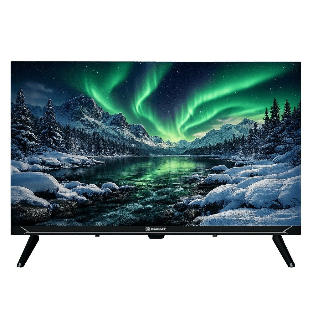 Телевизор LED Raskat 24H1000B, 24", HD (1366×768), 60Гц, Черный (24H1000B)