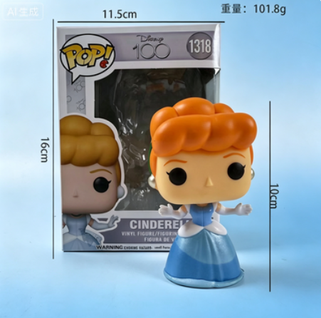 Коллекционная фигурка Золушка из диснеевского мультфильма, Funko Pop №1318, 101.8 г, подарок для фанатов