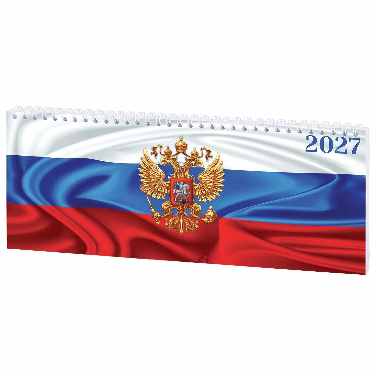Комплектация 1 шт. Планинг датированный 2027 285×112 мм, STAFF, гребень, картонная обложка, 64 листа, «Россия», 117852