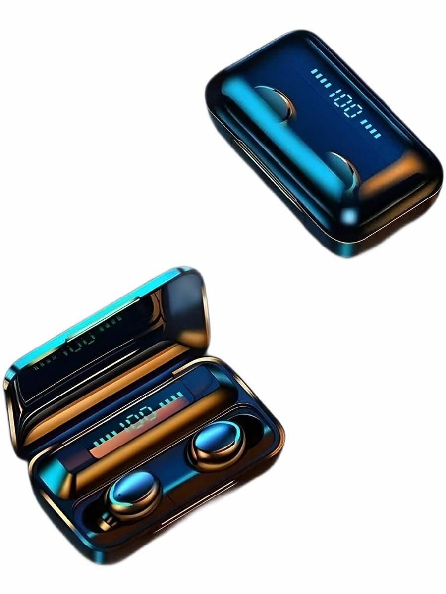 ZX Наушники беспроводные с микрофоном TWS, Bluetooth, USB Type-C, черный