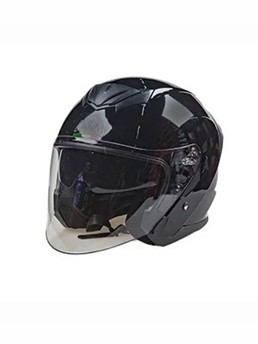 AIM Мотошлем открытый JK526 Black Glossy XS