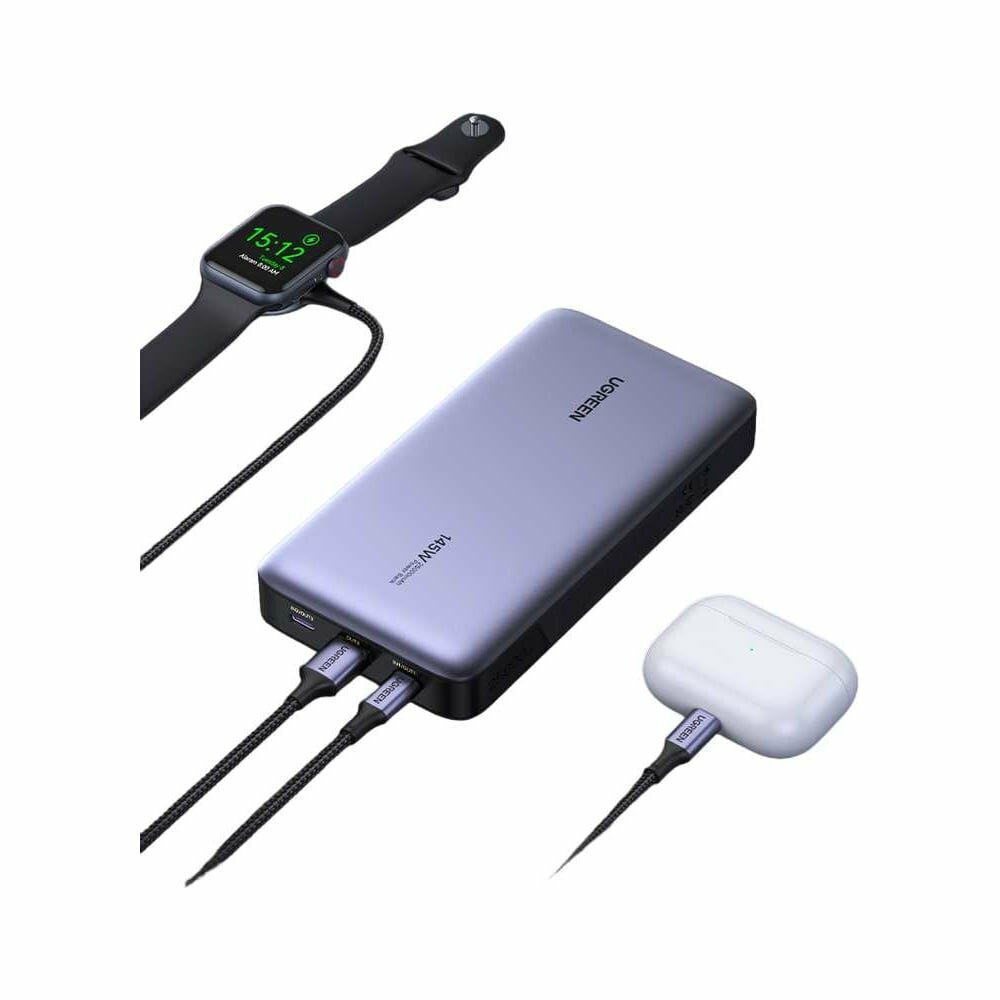 Внешний аккумулятор Ugreen pb205 pd 145w power bank 25000mah. цвет: серый 90597A