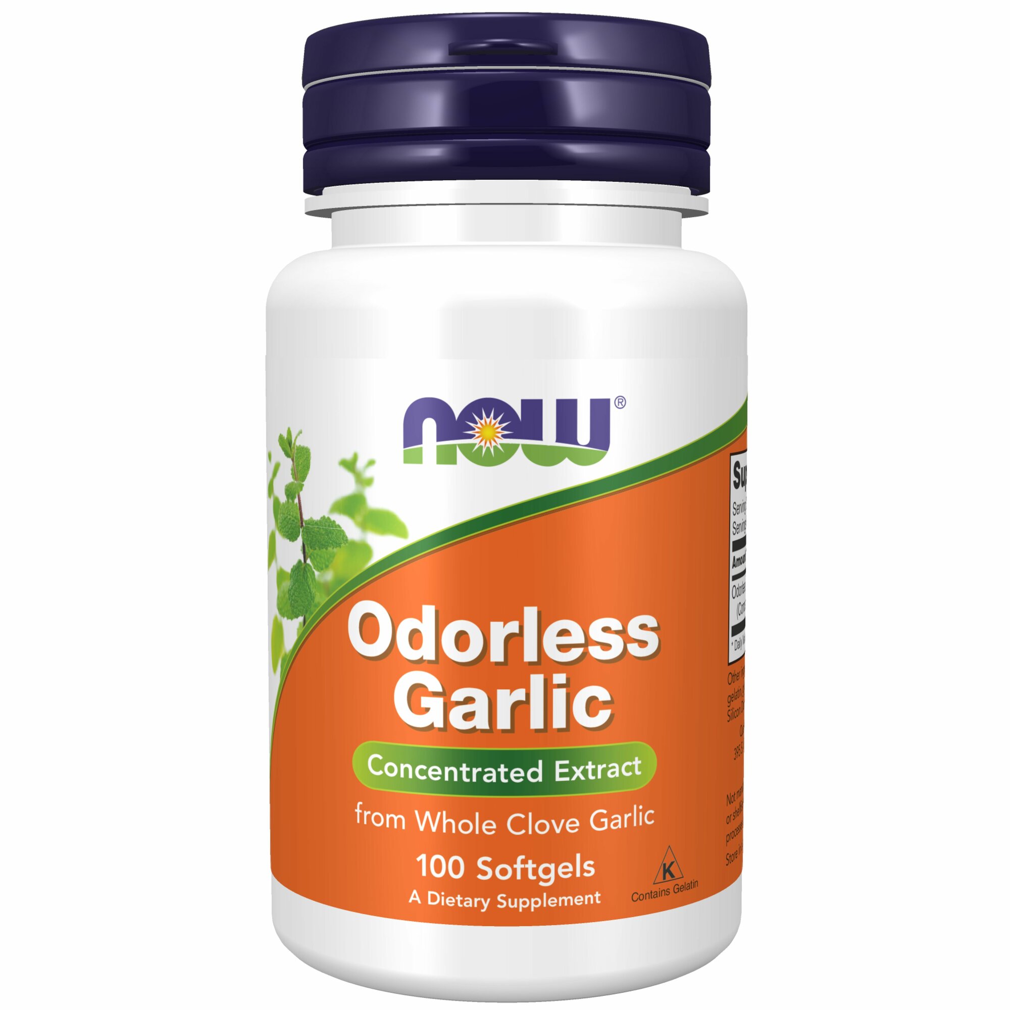 NOW Foods Odorless Garlic, (Чеснок без запаха концентрированный экстракт), 100 мягких капсу