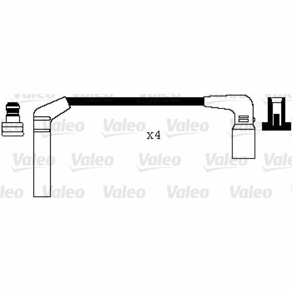 Комплект проводов зажигания, DAEWOO 96 288 956 (1 шт.)