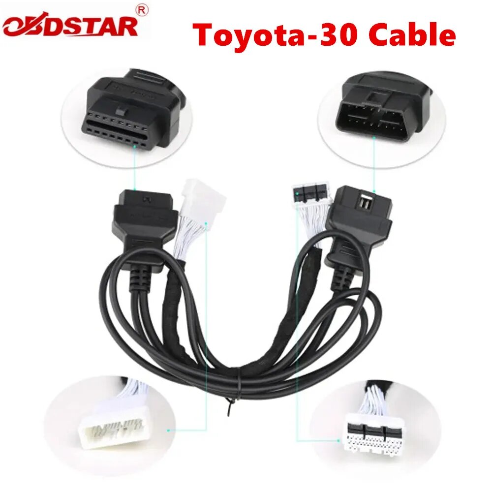 Кабель OBDSTAR Toyota-30, программирование кнопок приближения, поддержка потери всех old version