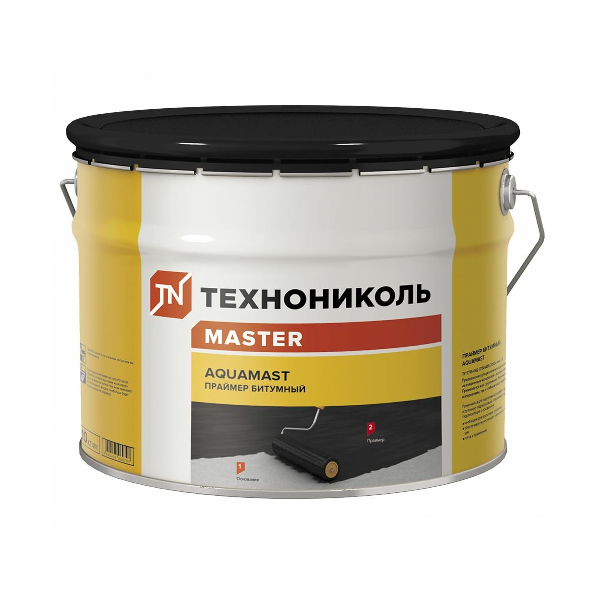 Праймер битумный технониколь грунтовка под мастику, 10 л, 8 кг, защитная 393542