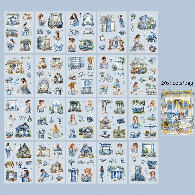 Наклейки винтажные Mr.Paper, 20 шт, S26331-1