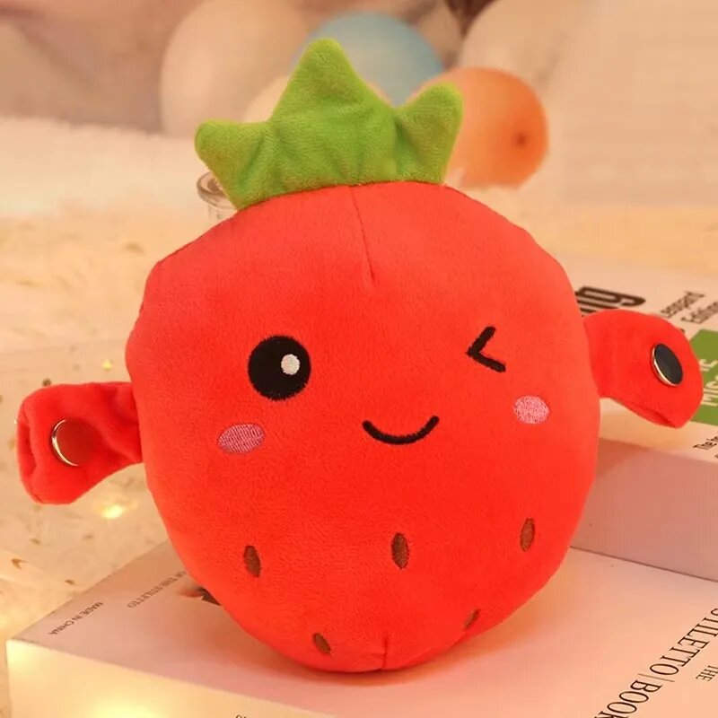 Плюшевая игрушка клубника, красный цвет