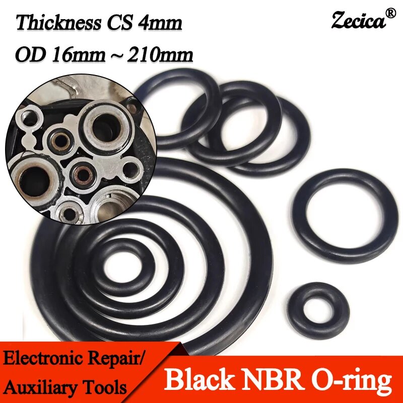 Уплотнительное кольцо NBR, OD 80mm ID 72mm, черный, 10шт