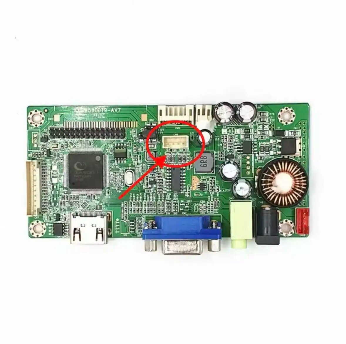 Драйверная плата XY-W58CDT9-AV7 With audio