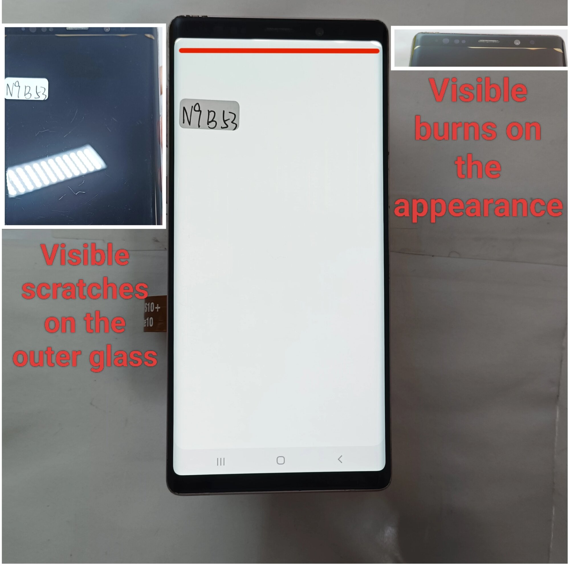 Samsung Note 9 LCD N960 с рамкой B53 Pink