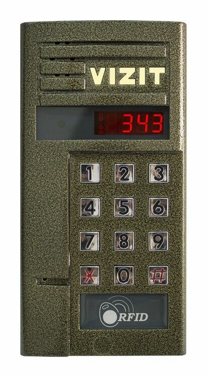 БВД-343R Блок вызова для совместной работы с БУД-302(М, К-20, К-80) Встроенный считыватель ключей RF2
