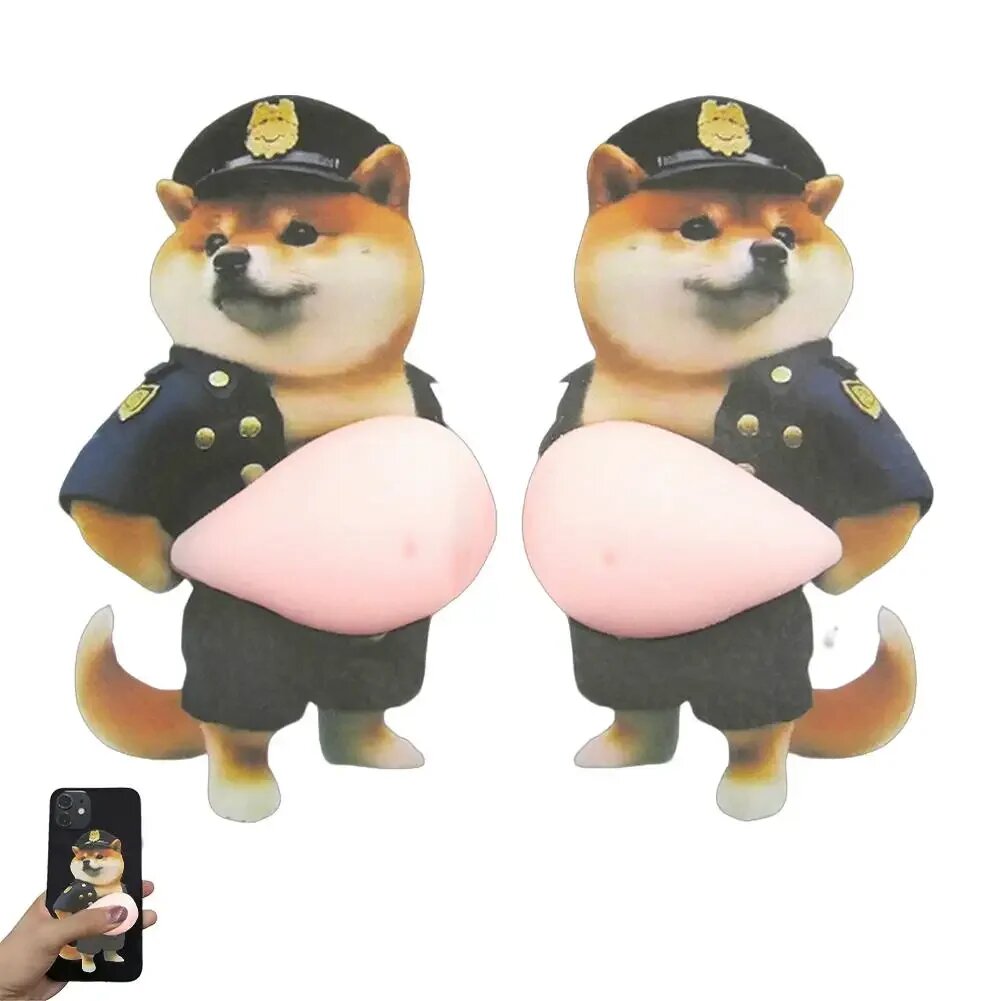 1 пара 3D-наклеек для снятия стресса в виде милых щенков/кошек/пони, мягкие рельефные наклейки для F