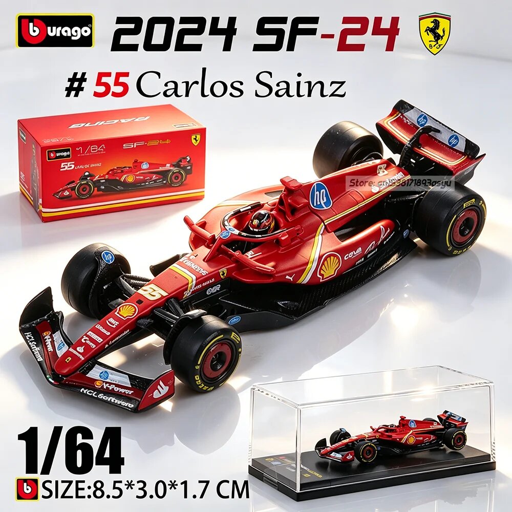Ferrari SF-24 #55 Carlos Sainz 1:64 Bburago