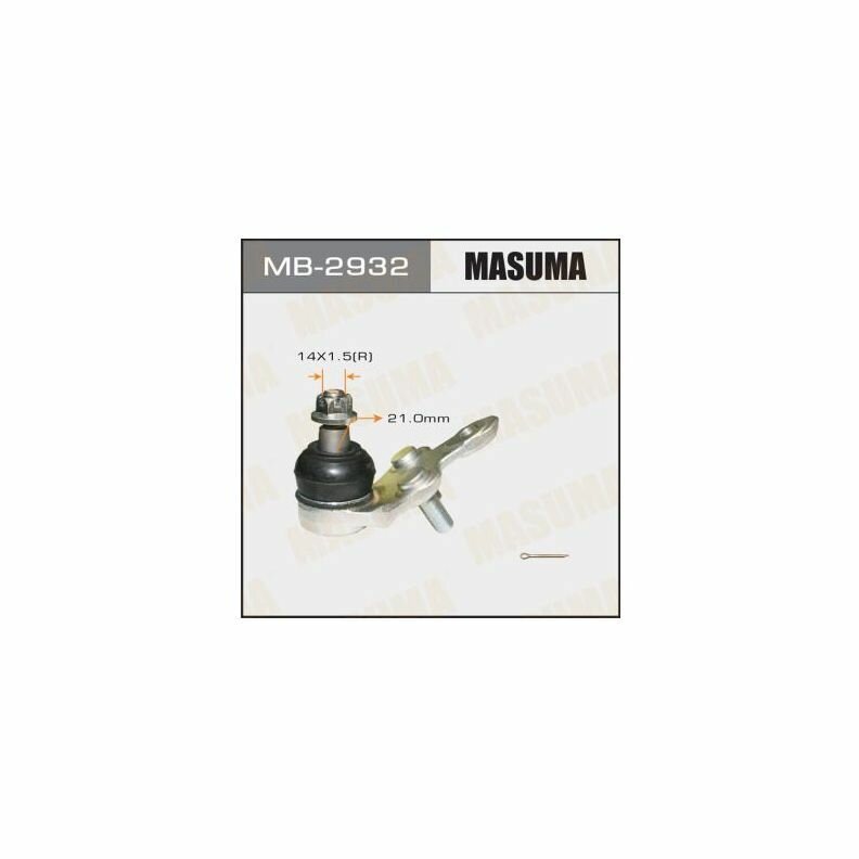 Шаровая опора MASUMA front low TOYOTA WINDOM / VCV1# LEXUS ES300 1991-2001, LEXUS RX300 1998-2003, TOYOTA AVALON 1994-2000, TOYOTA CAMRY 1991-2001, TOYOTA CAMRY GRACIA 1996-2001, TOYOTA HARRIER 1997-2003