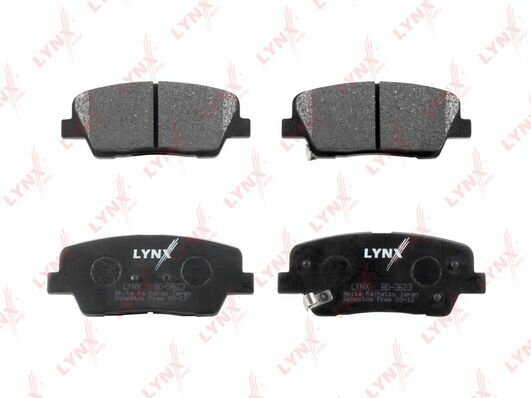 LYNXauto Колодки тормозные HYUNDAI SANTA FE (CM) 2.2D 09-/KIA SORENTO (XM) 09- задние
