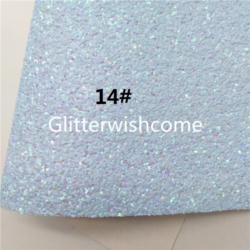 Блестящая искусственная кожа Glitterwishcome для бантов