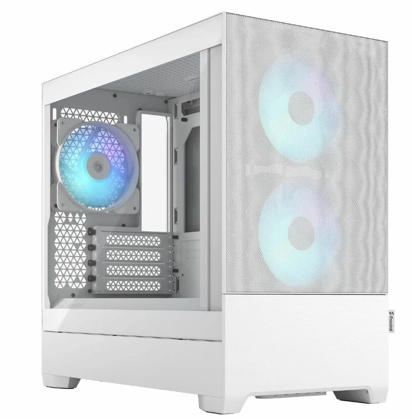 Компьютерный корпус Fractal Design PoP Mini Air RGB White TG (FD-C-POR1M-01) белый - Mini Tower, Micro-ATX, USB 3.2 Gen 1 Type-A