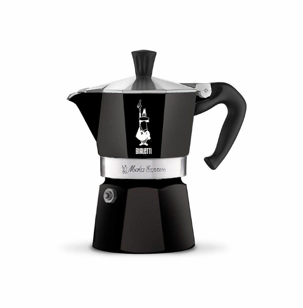 Гейзерная кофеварка Bialetti Moka Express Nera 6 порций (270 мл) цвет чёрный
