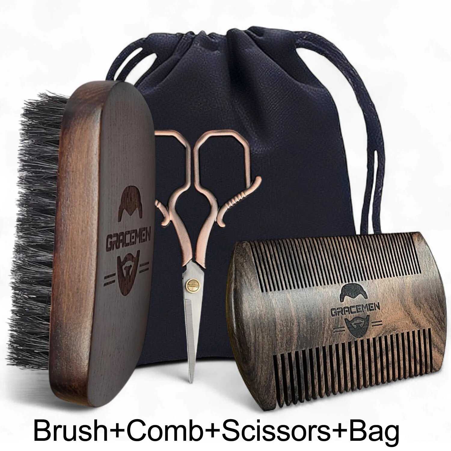 Набор для ухода за бородой Gracemen Premium Beard Set B