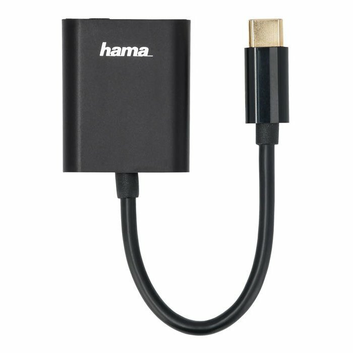 Разветвитель USB 2.0 HAMA 1порт. черный 00135748