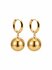 Серьги с подвесками LU Jewel, размер 15 мм, золотой