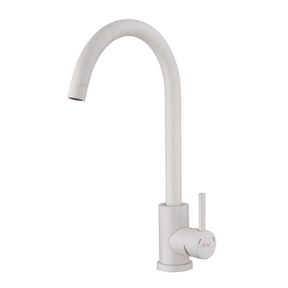 Смеситель для кухни FRAP F40899-1, белый