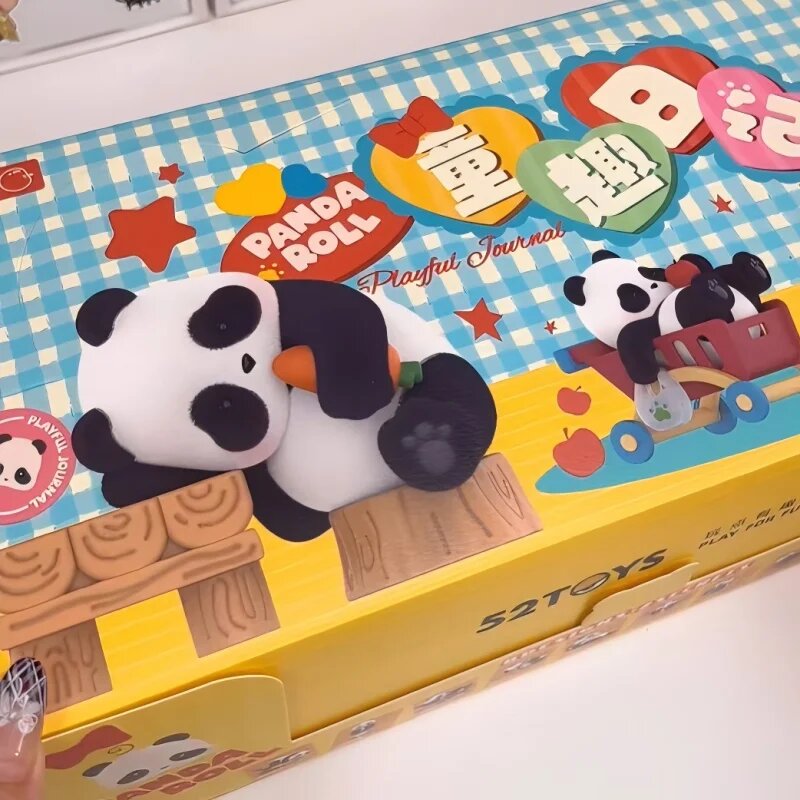 Panda Roll Playful Journal Series Blind Box 52TOYS Черный, 8 Blind Boxes