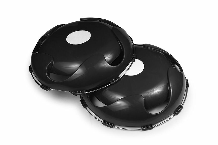 Колпаки на передние колеса R 17,5" пластик черные (комплект)
